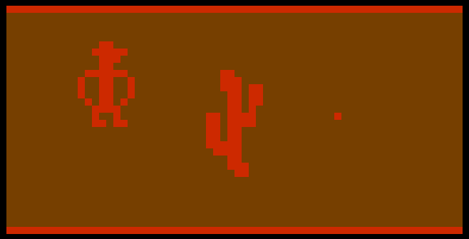 An adaptation of the Atari 2600 game "Outlaw" for the Chip8.